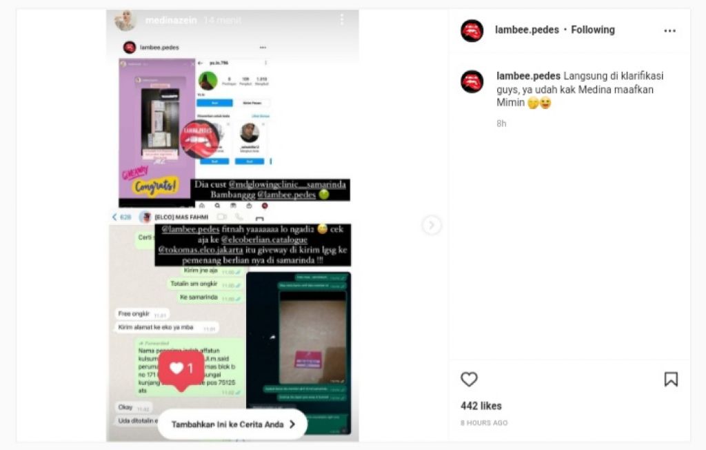 Medina Zein Gak Terima Dituduh Bikin Giveaway Palsu, Netizen Sinis: Tas ...