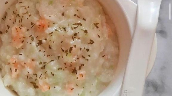 Resep MPASI Bubur Tim Udang Santan, Untuk Anak Usia 10 Bulan