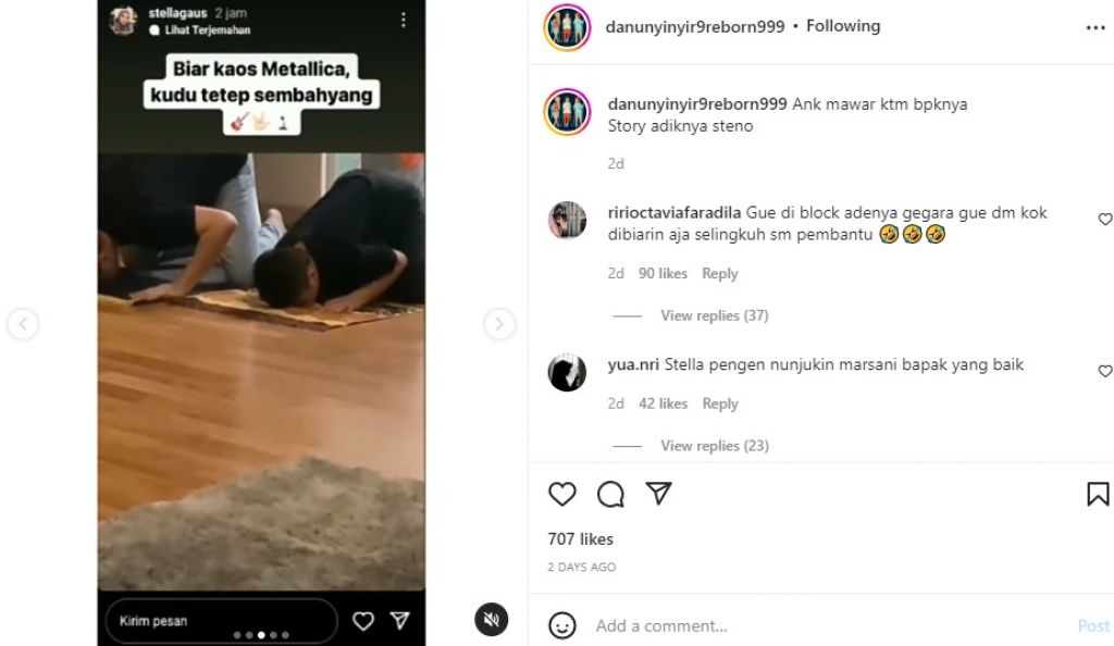 Rekam Aksi Solat Bareng Anak Mawar AFI, Steno Ricardo Dicibir Netter ...