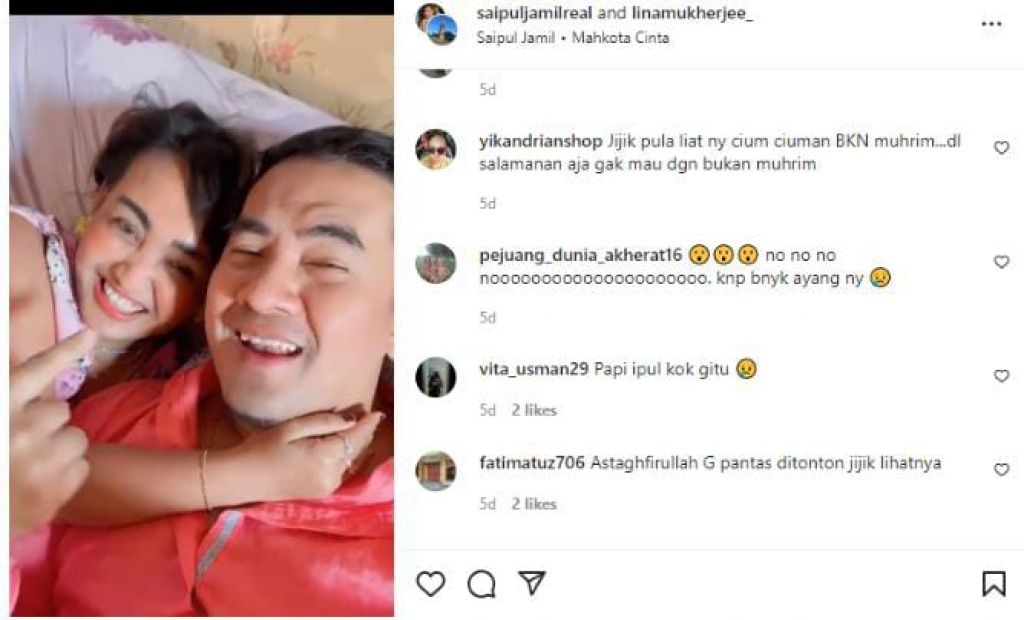 Kebablasan! Saipul Jamil Lakukan Adegan Mesra di Ranjang Bak Kumpul ...