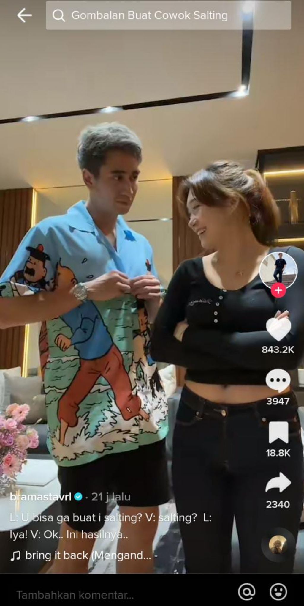 Heboh, Verrel Bramasta Buka Kancing Baju Depan Livy Renata Sampai Bikin Salting, Netizen Nyinyir ...