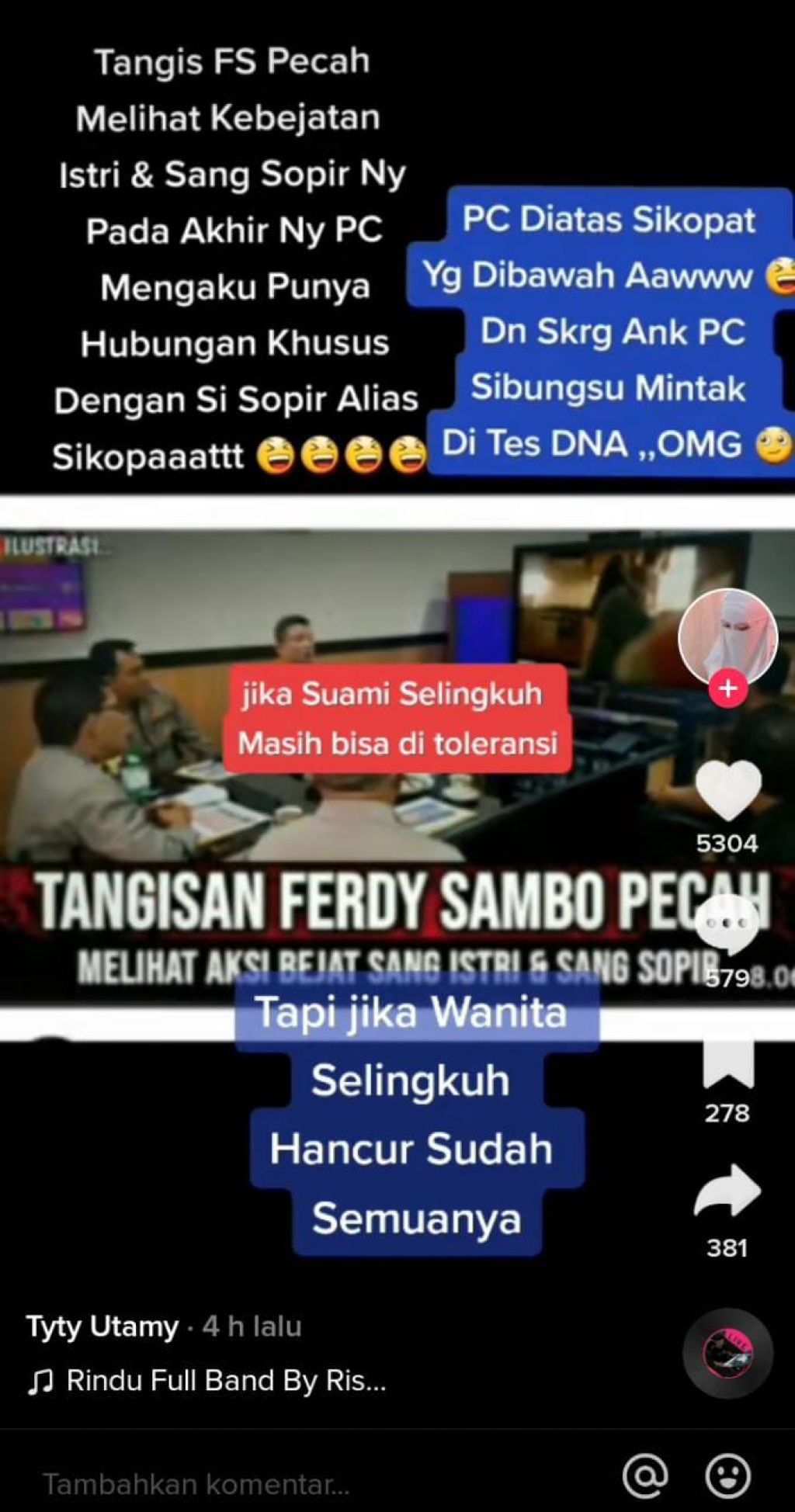 Imbas Isu Perselingkuhan Putri Candrawathi dan Kuat Ma`ruf Anak Bungsu ...