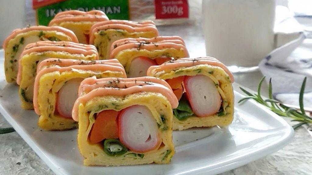 Resep Bikin Snack Omelet Pakai Crabstick, Enak Banget Si Kecil Pasti Suka
