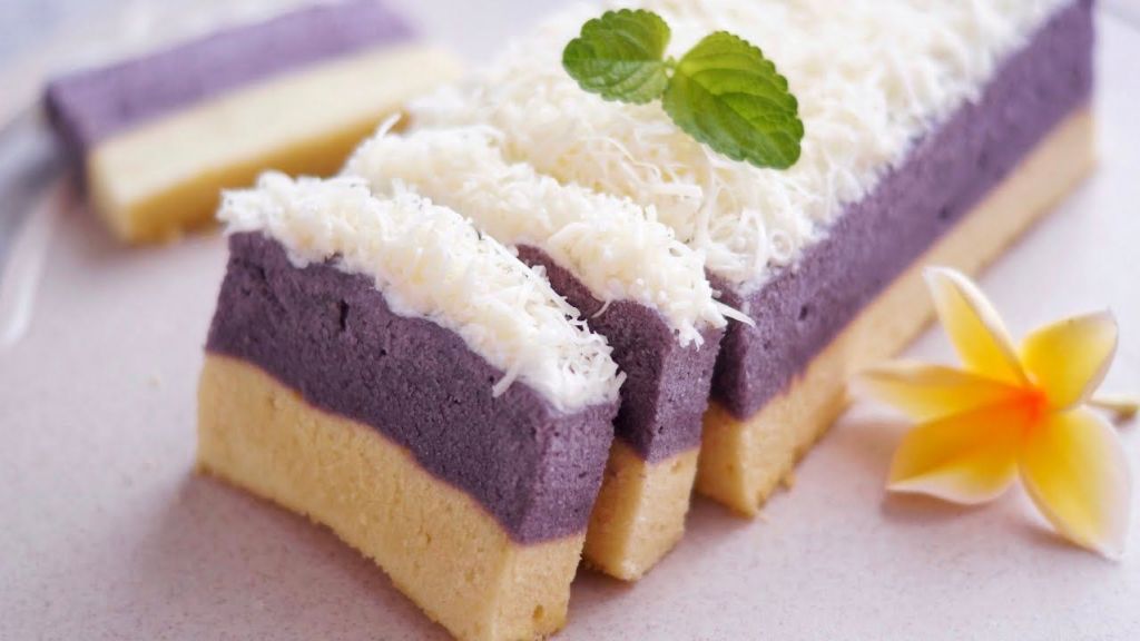 Resep Bolu Lapis Taro, Lembur, Wangi, Enak Buat Ngeteh