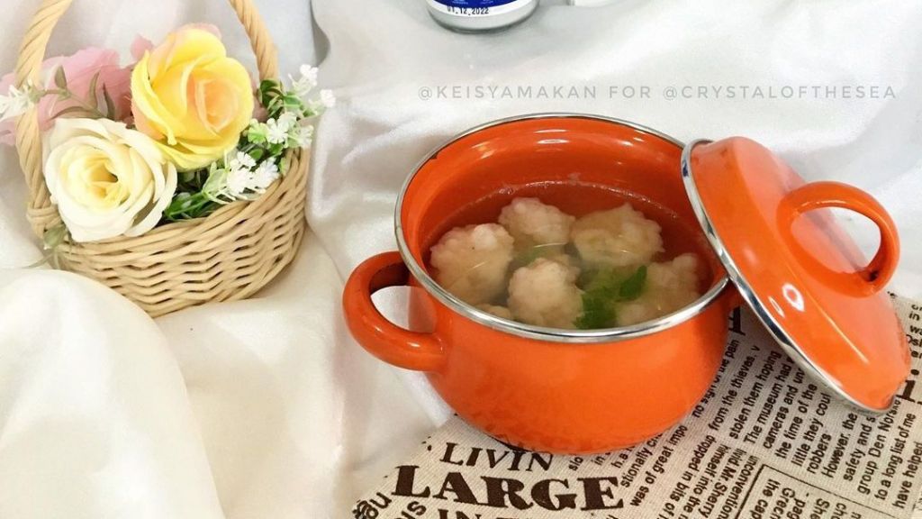 Trik Bikin Bakso Udang Kuah Kaldu Ikan, Kuahnya Segar, Aromanya Bikin Laper