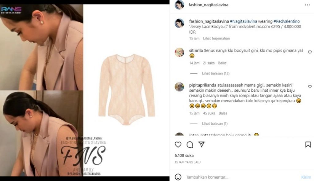 Nagita Slavina Pakai Dalaman Warna Kulit Seharga Rp5 Juta, Warganet Salfok Bingung Cara Bukanya ...