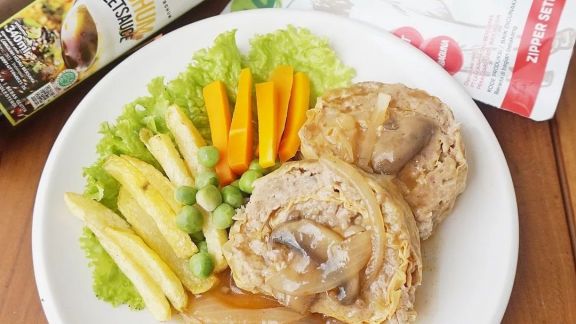 Cara Bikin Rolade Daging Bungkus Kulit Tahu, Enak, Lembut, Siram Saus ... Cara Bikin Rolade Daging Bungkus Kulit Tahu, Enak, Lembut, Siram Saus ...