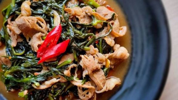 Resep Cah Daging Daun Ginseng, Super Praktis, Menggugah Selera