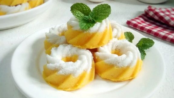 Resep Putu Ayu Labu Kuning, Manis, Gurih, Teksturnya Lembut Banget