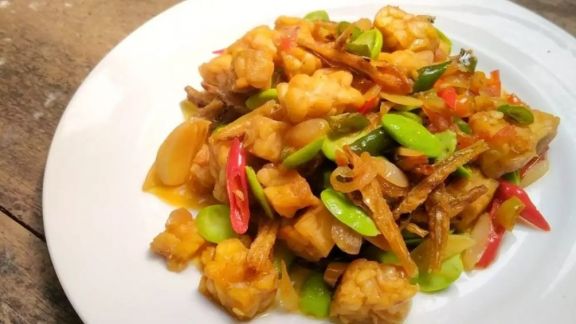 Cara Bikin Sambal Tempe Teri Cabai Hijau, Pedas, Gurih, Bikin Nagih!