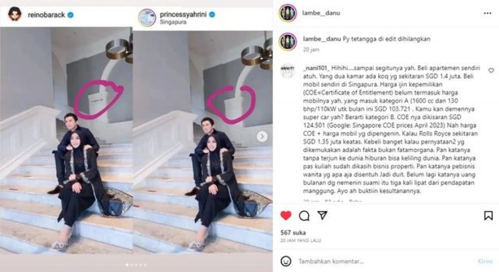 Unggah Foto Serupa dengan Suami Pose di Victoria Concert Hall, Syahrini ...