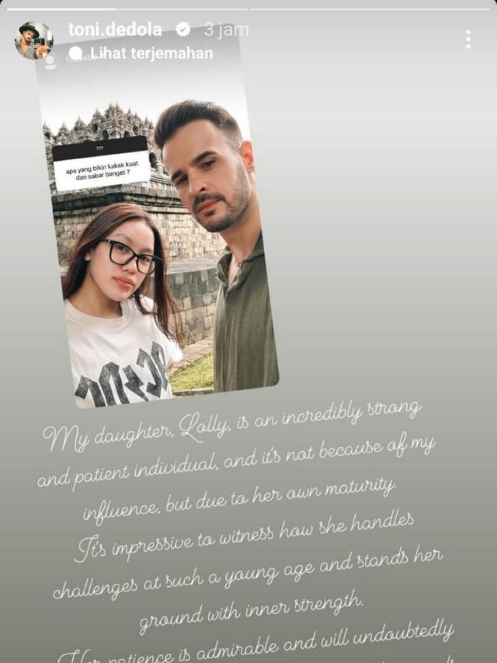 Bak Kasih Surat Terbuka ke Nikita Mirzani, Antonio Dedola Blak-blakan Puji dan Kagumi Lolly ...